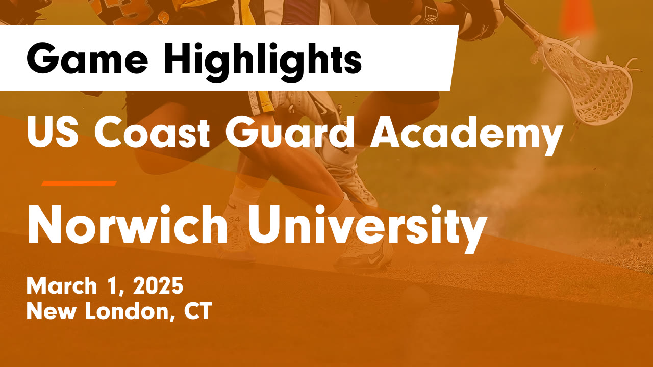 US Coast Guard Academy vs Norwich University Game Highlights - March 1 ...
