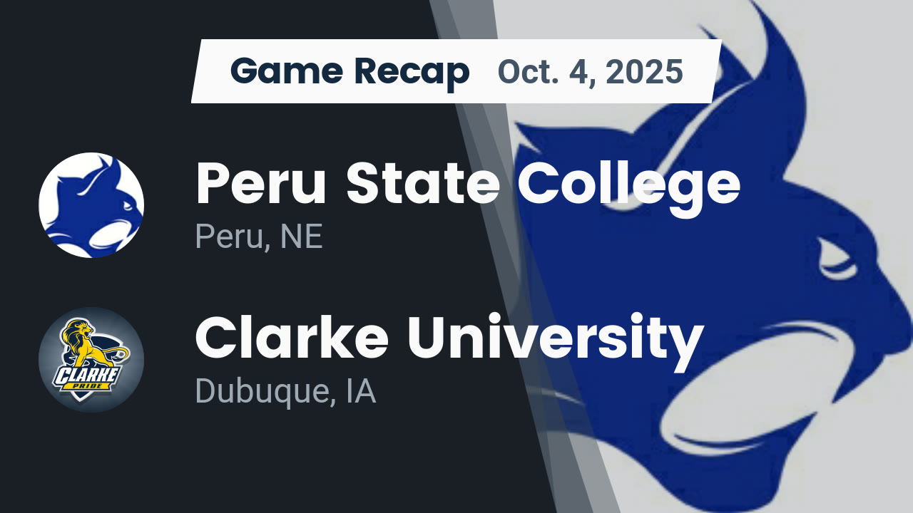 Recap: Peru State College vs. Clarke University 2025 - Peru State ...