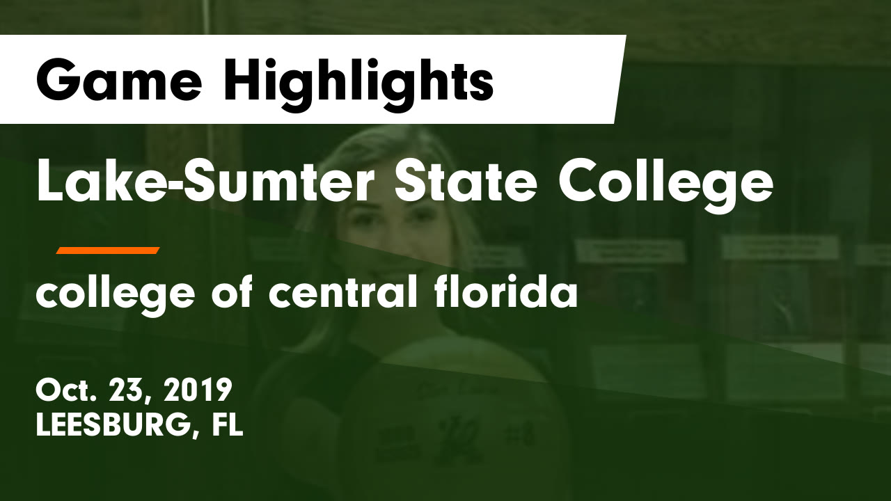 Lake-Sumter State College vs college of central florida Game Highlights ...