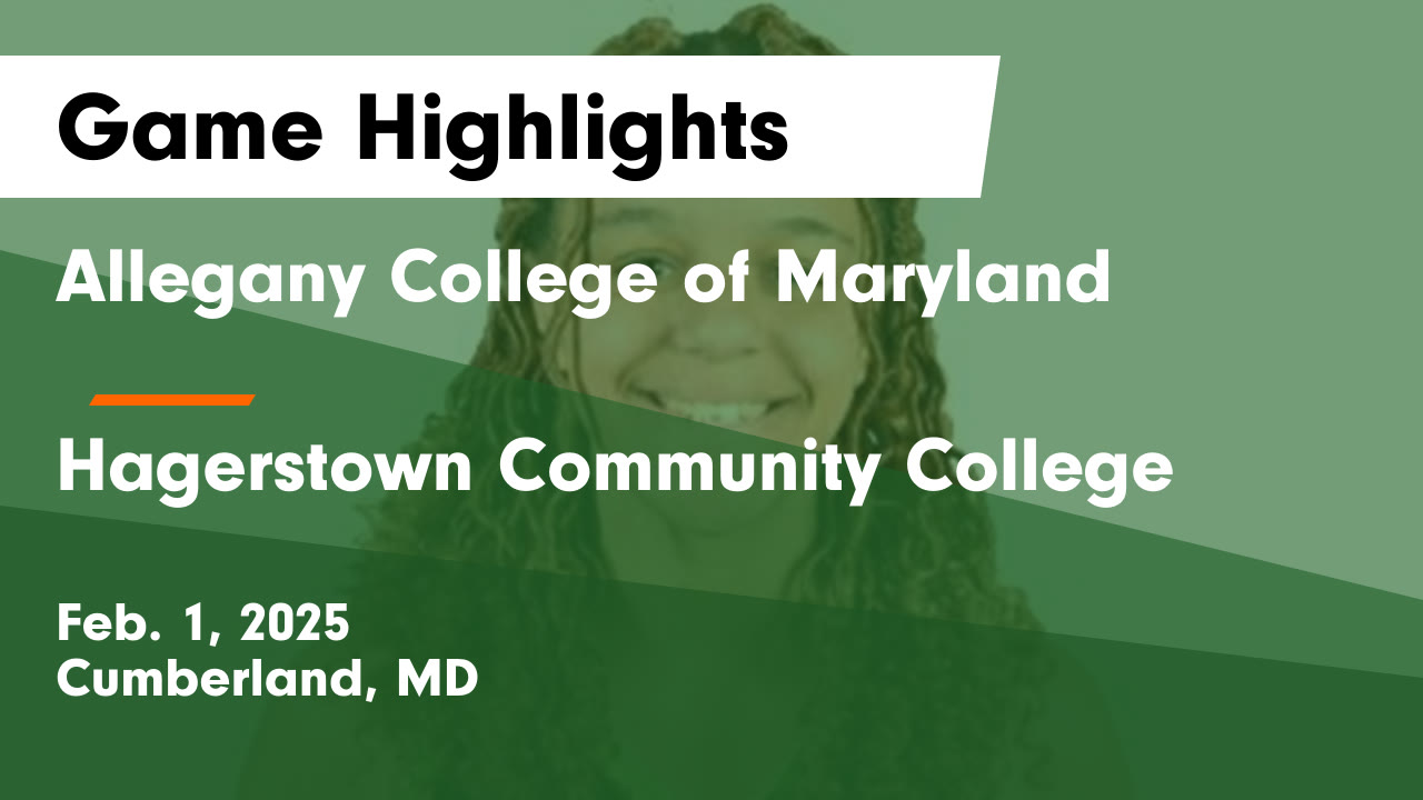 Allegany College of Maryland vs Hagerstown Community College Game ...