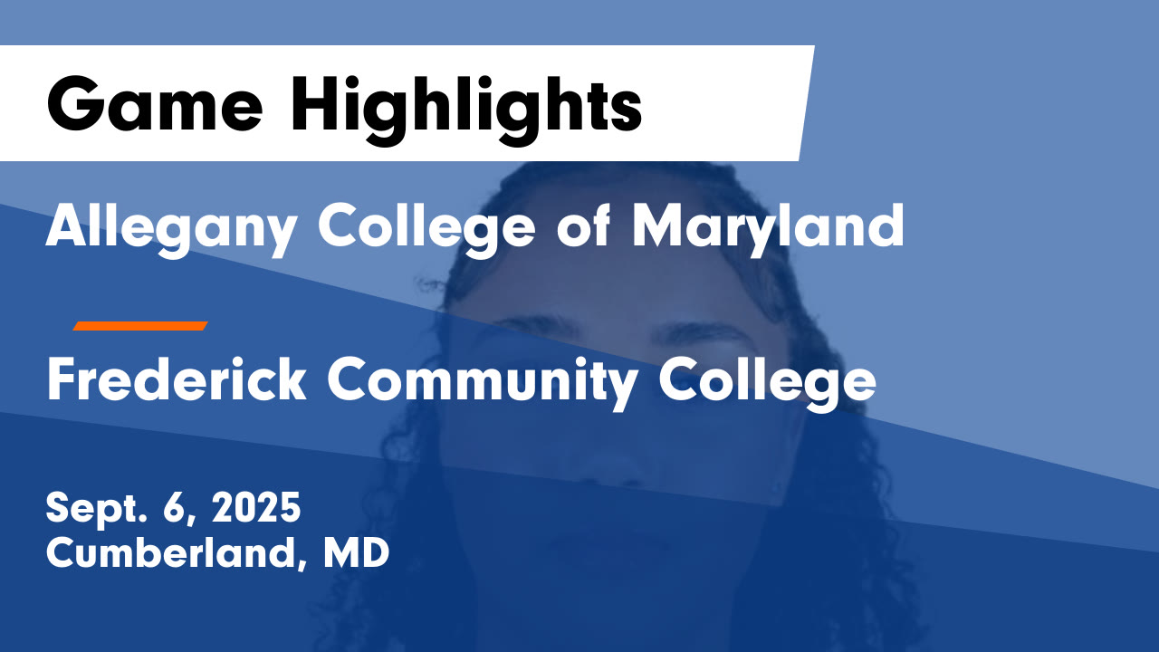 Allegany College of Maryland vs Frederick Community College Game ...