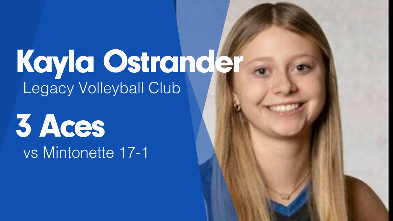 3 Aces vs Mintonette 17-1 - Kayla Ostrander highlights - Hudl