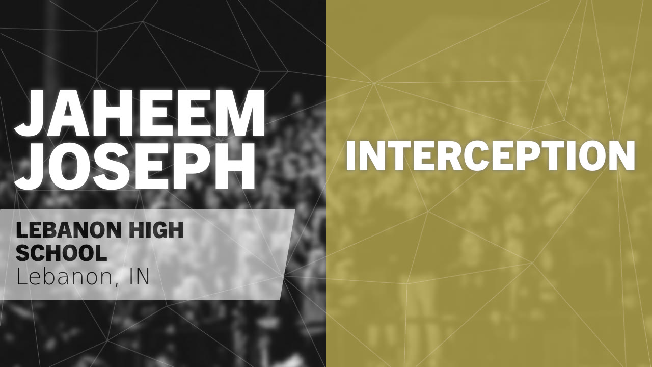 Interception vs Crawfordsville - Jaheem Joseph highlights - Hudl