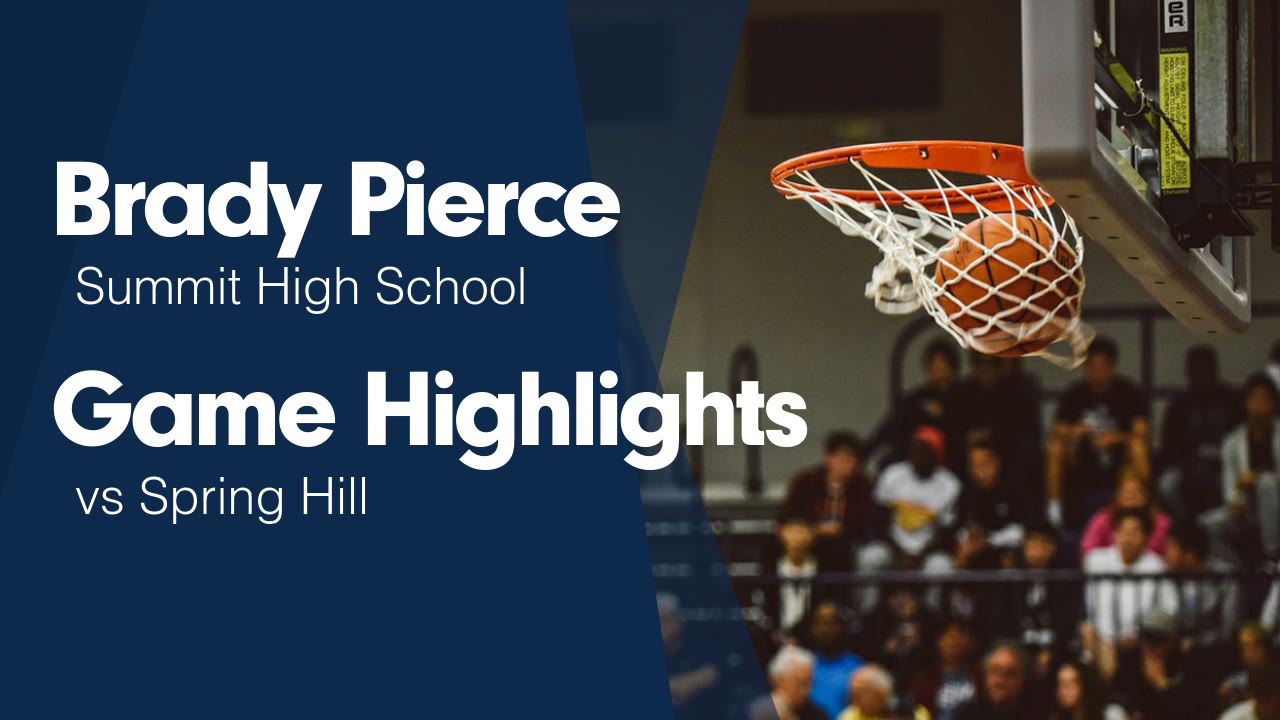 Game Highlights vs Spring Hill - Brady Pierce highlights - Hudl