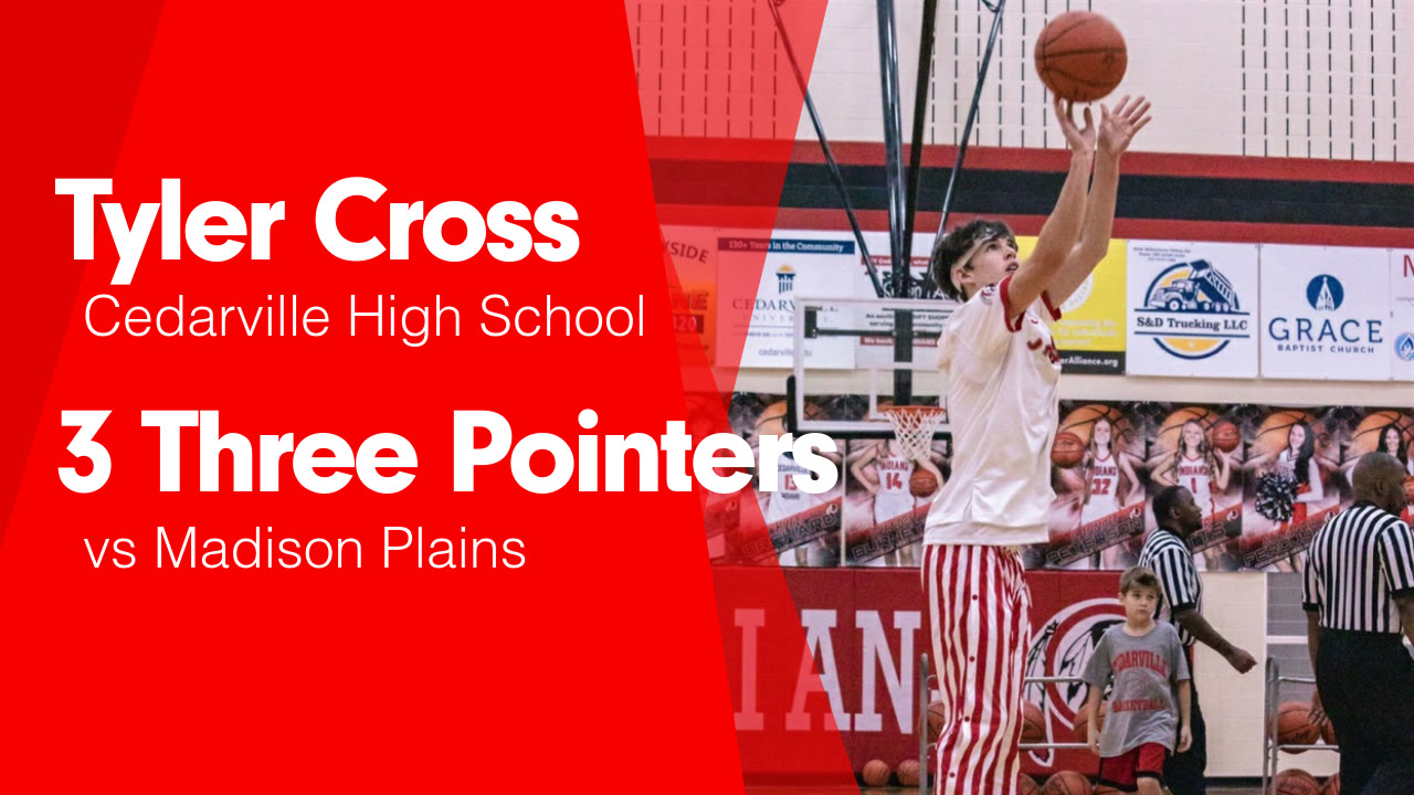 3 Three Pointers vs Madison Plains - Tyler Cross highlights - Hudl