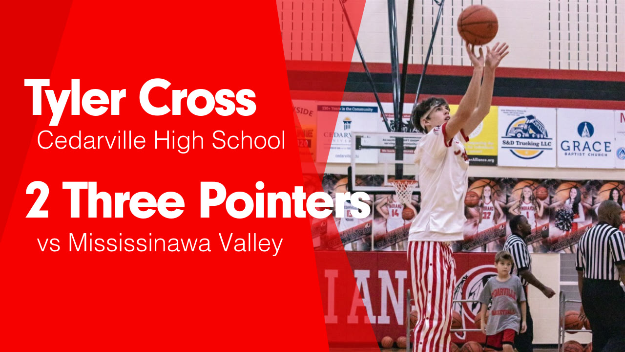 2 Three Pointers vs Mississinawa Valley - Tyler Cross highlights - Hudl