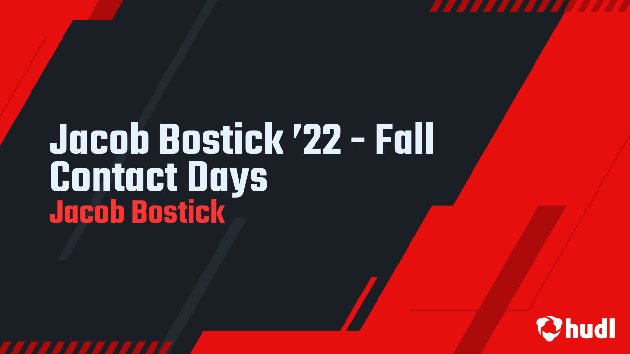 Jacob Bostick ’22 - Fall Contact Days - Jacob Bostick highlights - Hudl