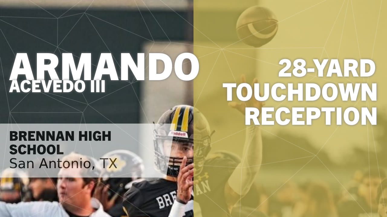28-yard Touchdown Reception vs Holmes - Armando Acevedo III highlights - Hudl