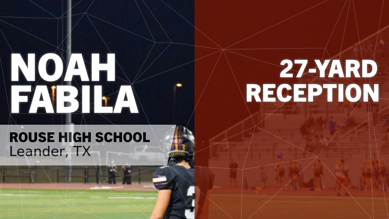 27-yard Reception vs Lake Belton - Noah Fabila highlights - Hudl