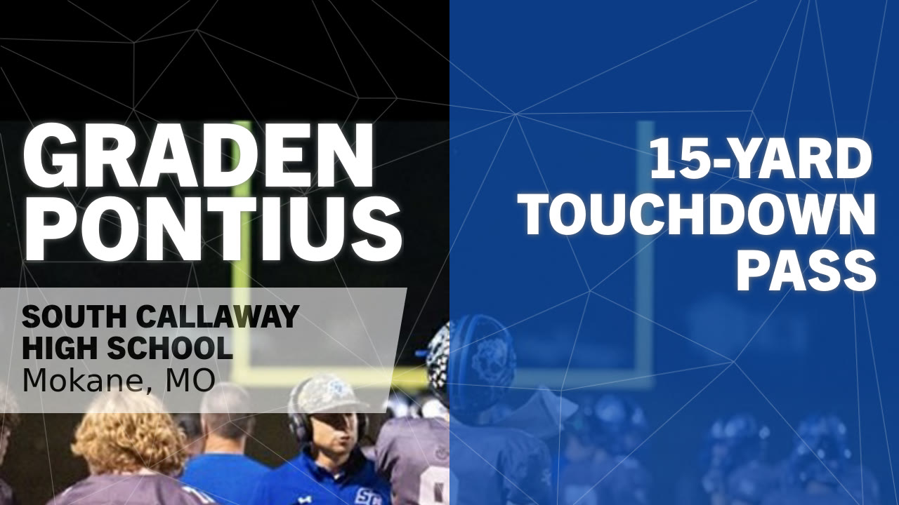 15-yard Touchdown Pass vs Linn - Graden Pontius highlights - Hudl