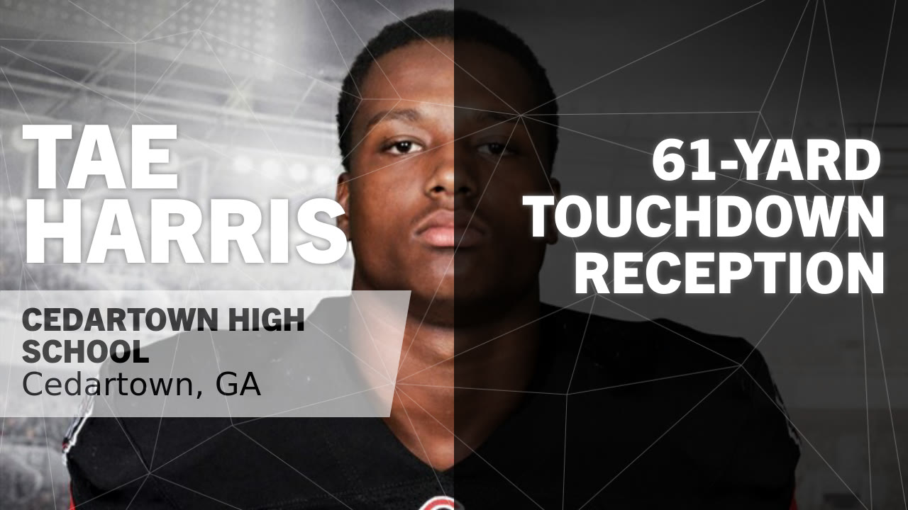 61-yard Touchdown Reception vs Central - Tae Harris highlights - Hudl