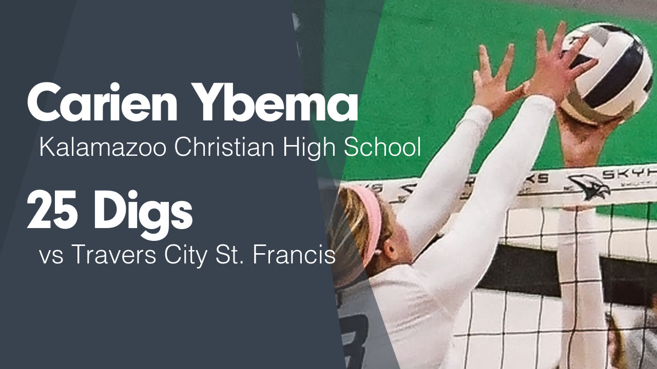 25 Digs vs Travers City St. Francis - Carien Ybema highlights - Hudl