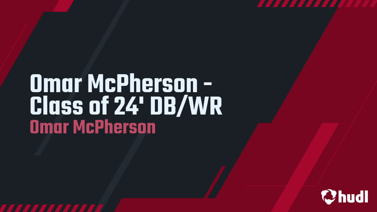 Omar McPherson - Class of 24' DB/WR - Omar McPherson highlights - Hudl