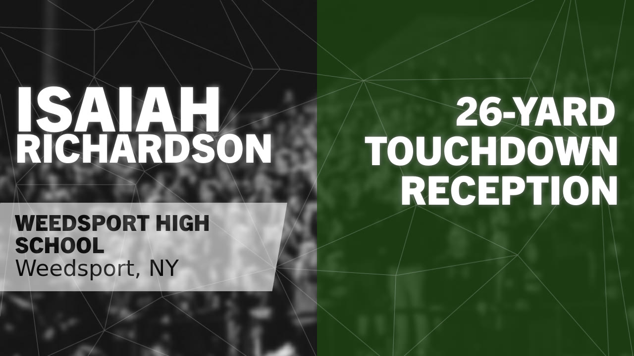 26-yard Touchdown Reception vs Trumansburg - Isaiah Richardson ...