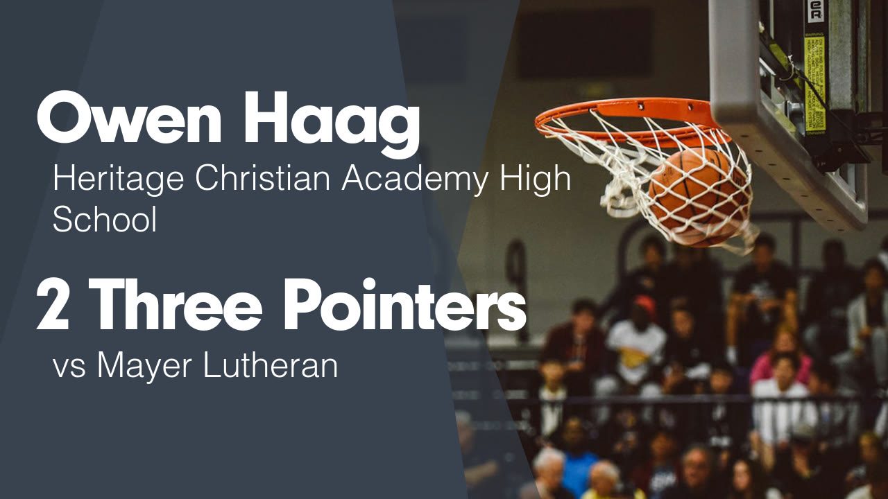 2 Three Pointers vs Mayer Lutheran - Owen Haag highlights - Hudl
