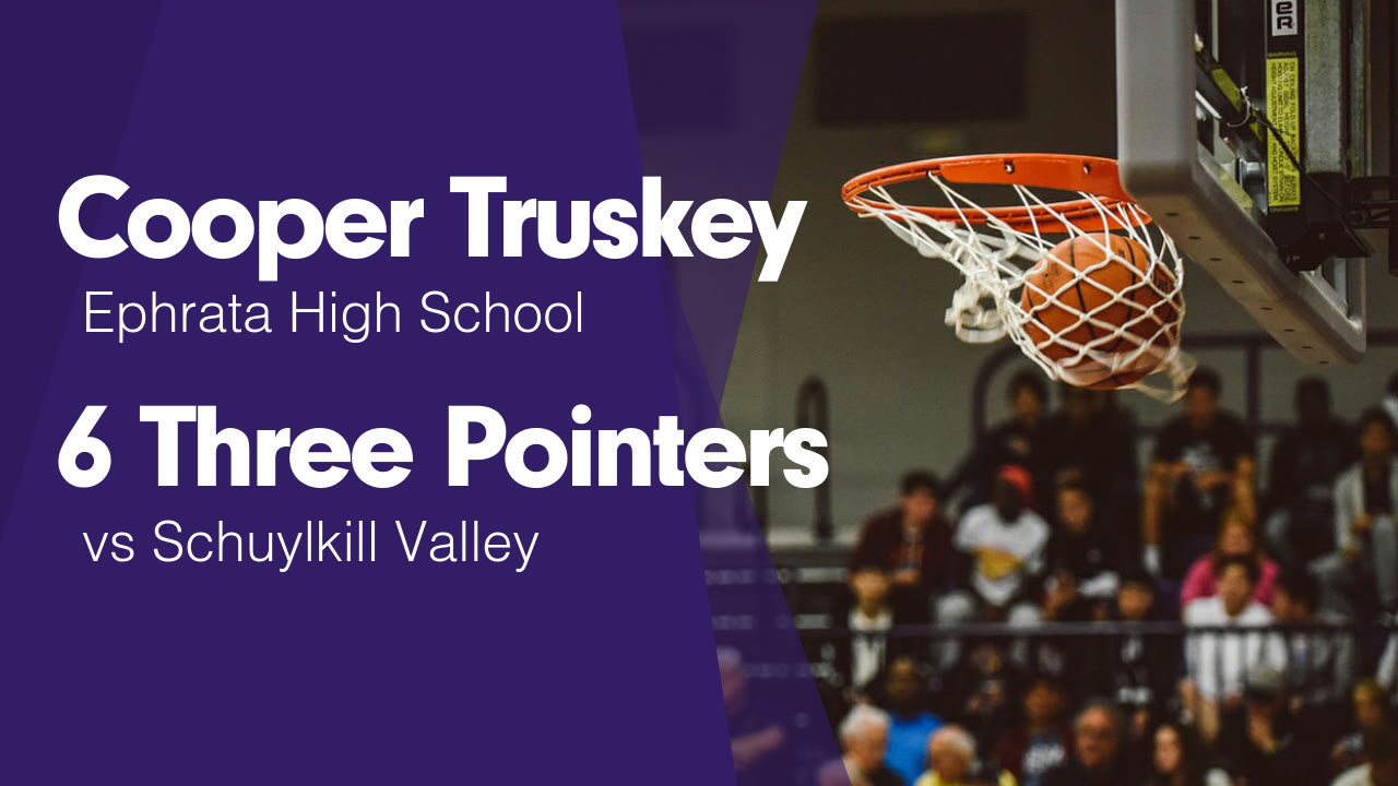6 Three Pointers vs Schuylkill Valley - Cooper Truskey highlights - Hudl