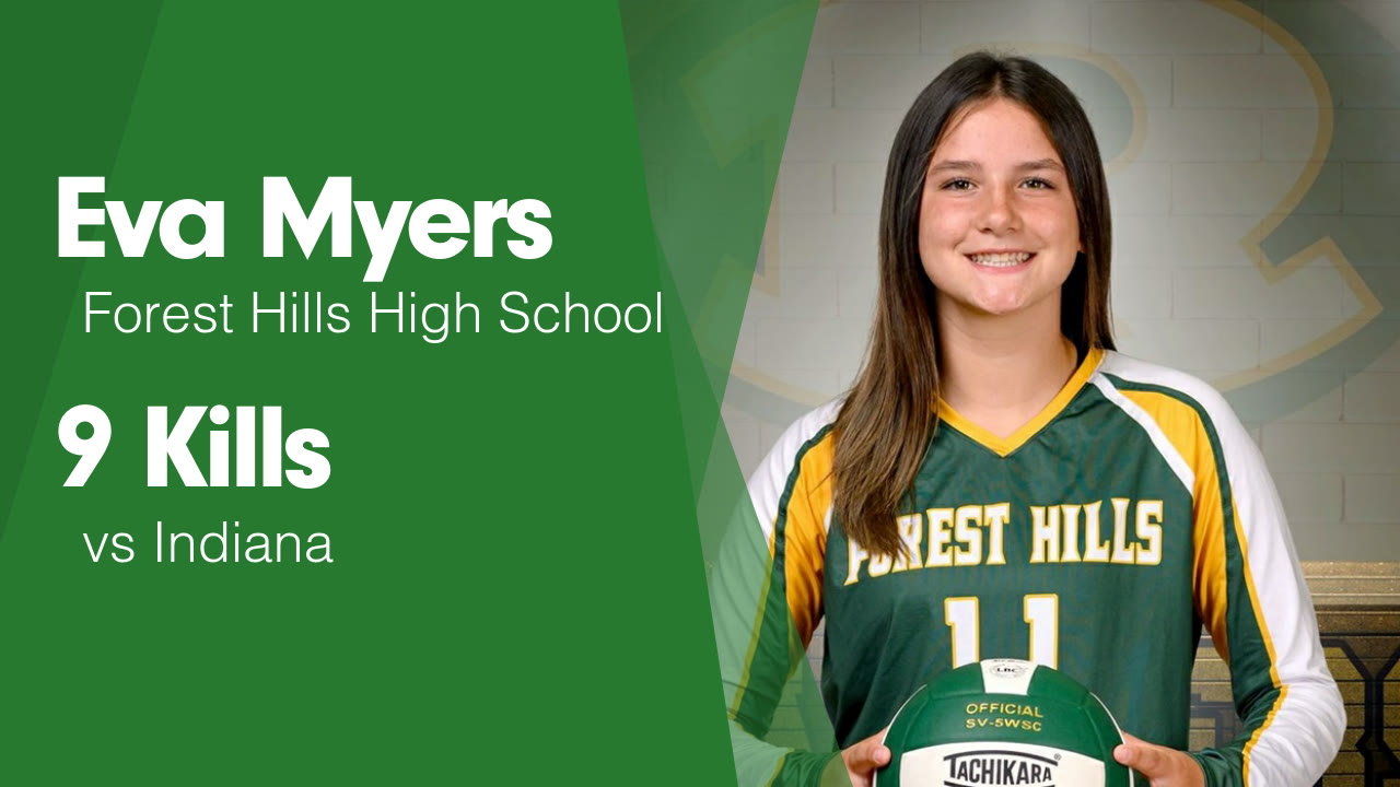 9 Kills vs Indiana - Eva Myers highlights - Hudl