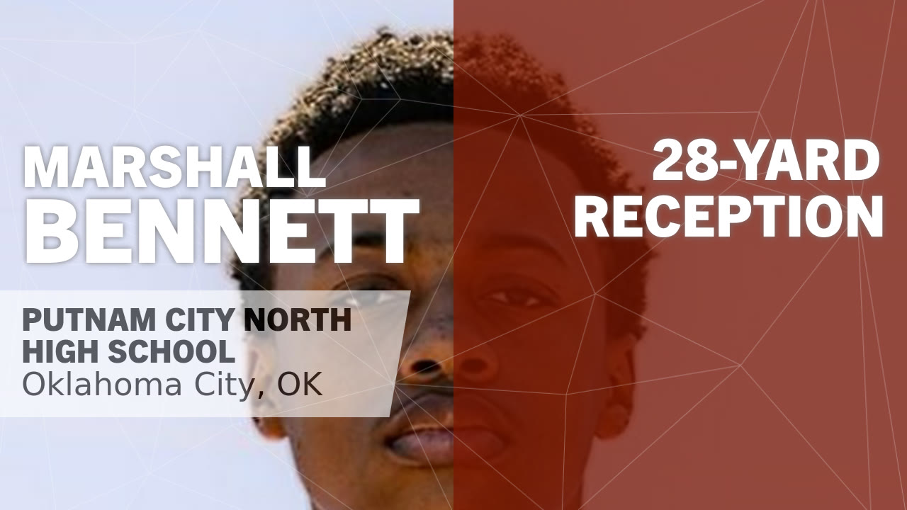 28-yard Reception vs Norman - Marshall Bennett highlights - Hudl