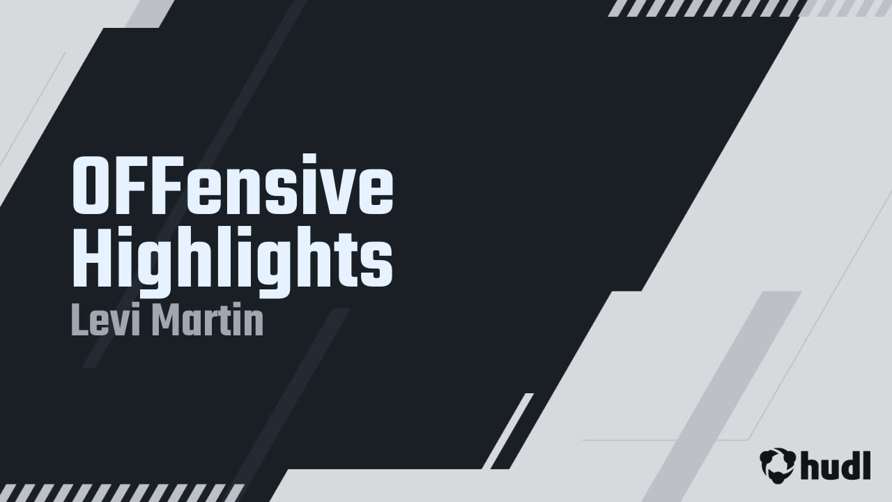 OFFensive Highlights - Levi Martin highlights - Hudl