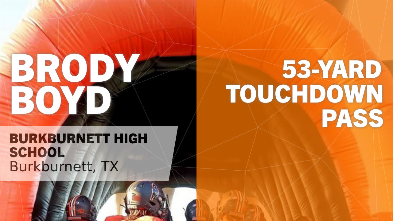 53-yard Touchdown Pass vs Bridgeport - Brody Boyd highlights - Hudl