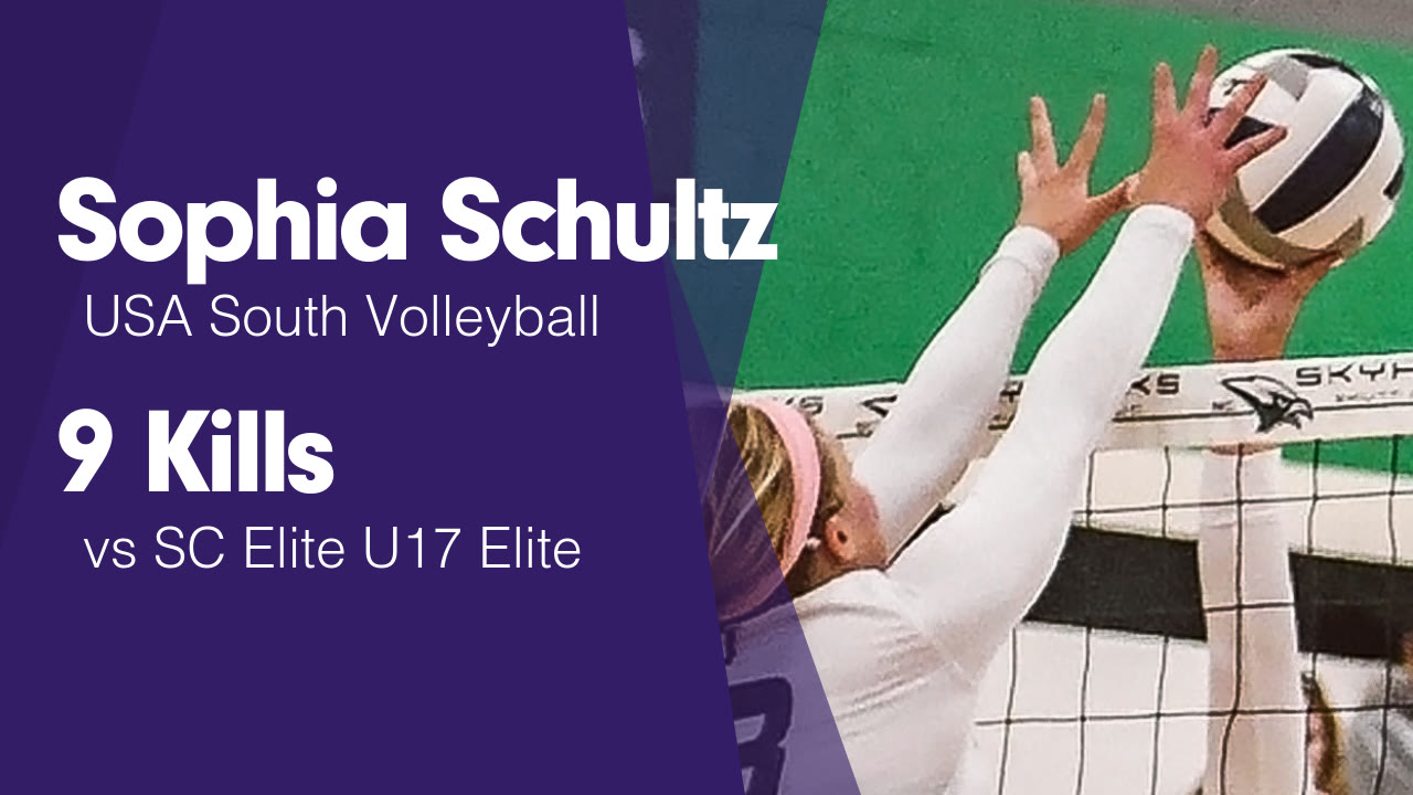 9 Kills vs SC Elite U17 Elite - Sophia Schultz highlights - Hudl