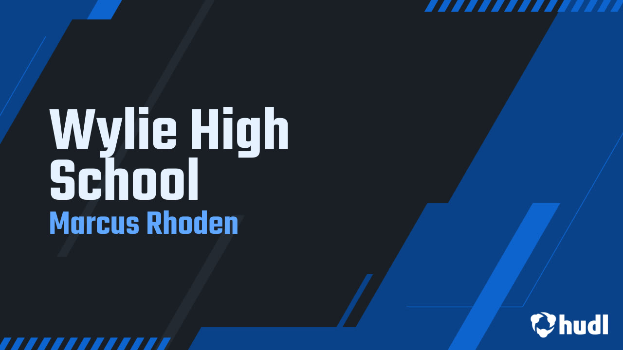 Wylie High School - Marcus Rhoden highlights - Hudl