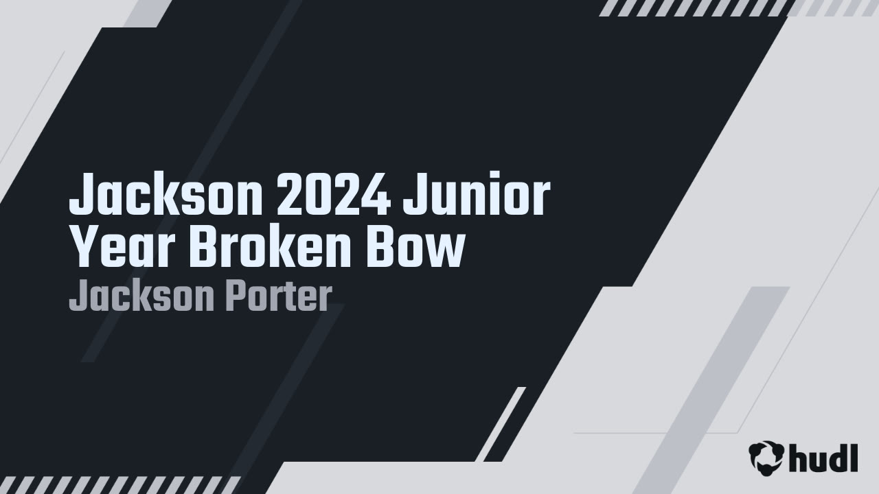Jackson 2024 Junior Year Broken Bow - Jackson Porter highlights - Hudl