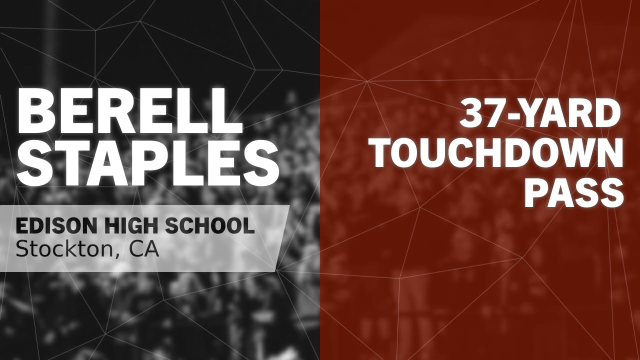 37-yard Touchdown Pass vs McNair - Berell Staples highlights - Hudl