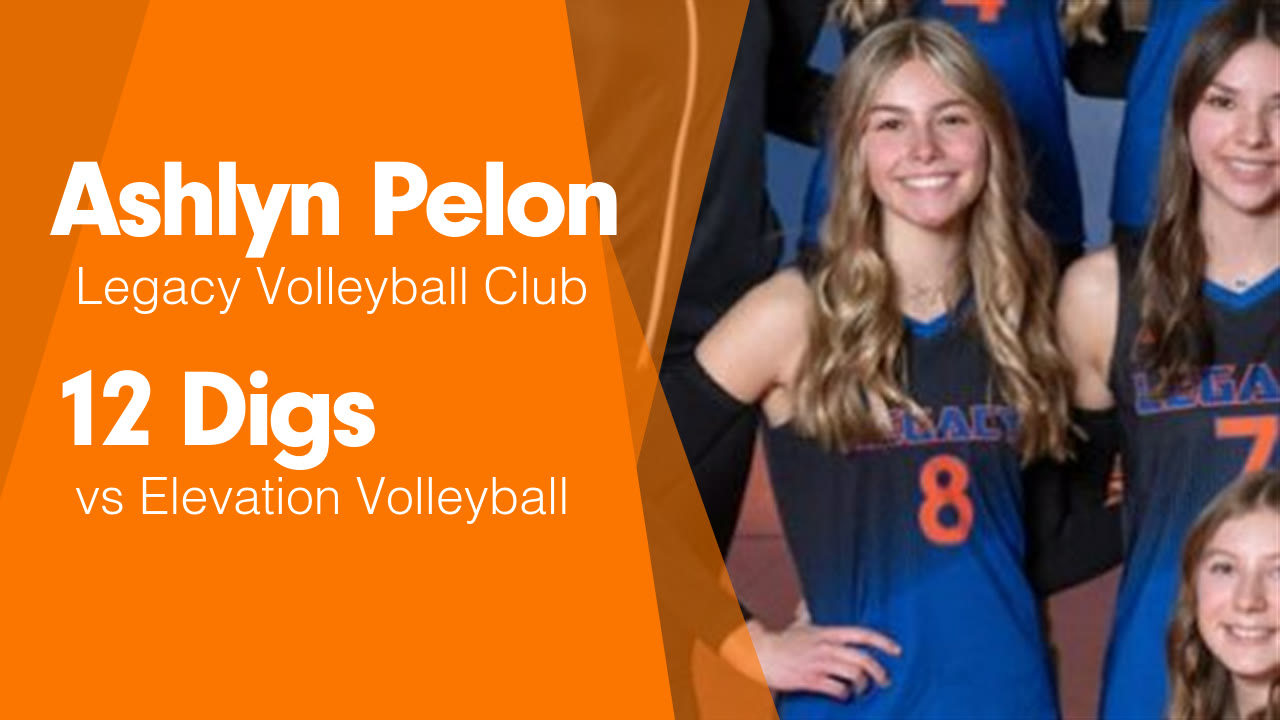 12 Digs vs Elevation Volleyball - Ashlyn Pelon highlights - Hudl