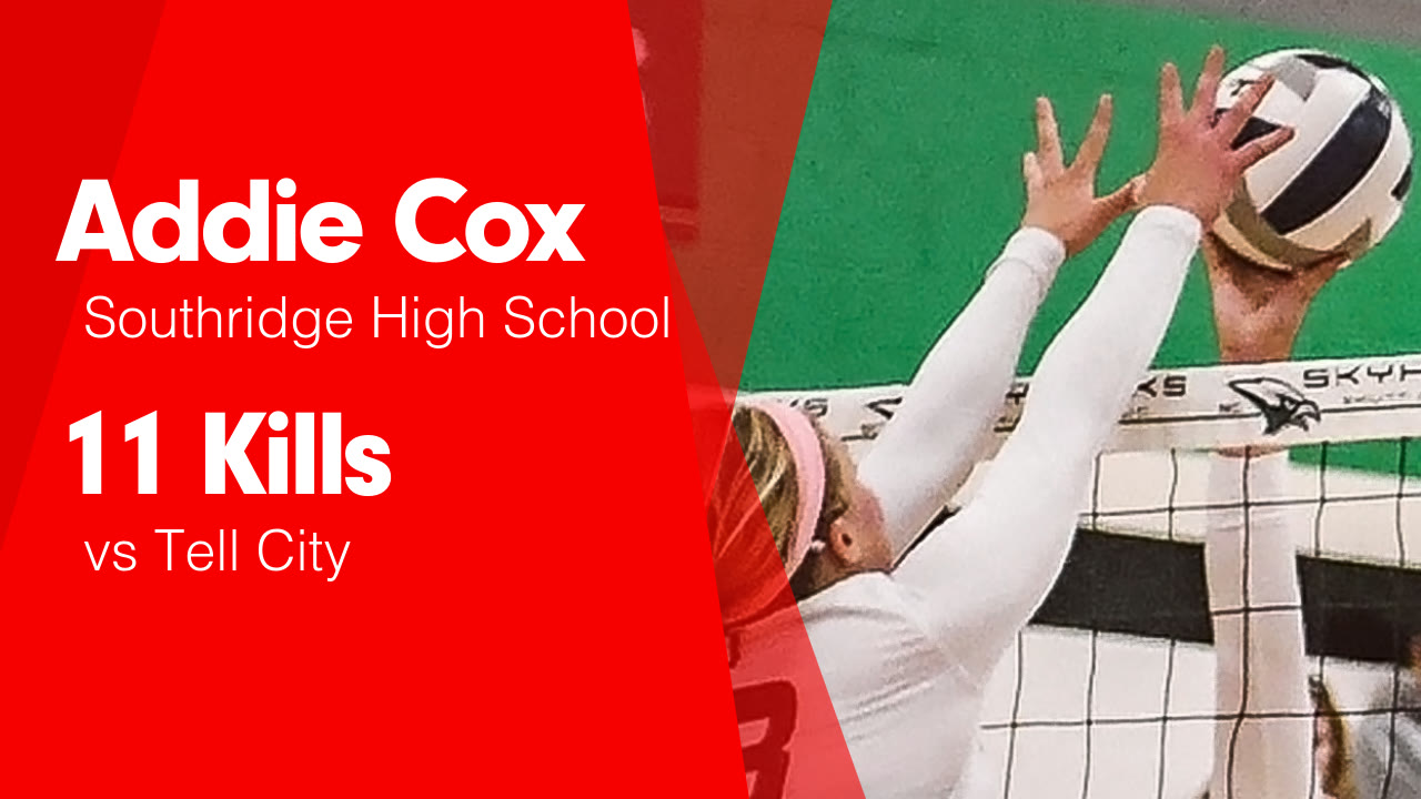 11 Kills vs Tell City - Addie Cox highlights - Hudl