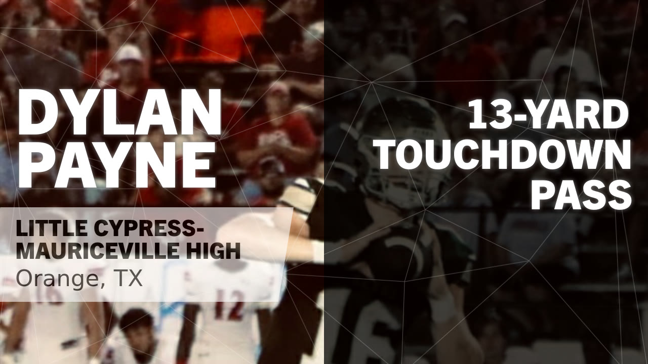 13-yard Touchdown Pass vs Vidor - Dylan Payne highlights - Hudl