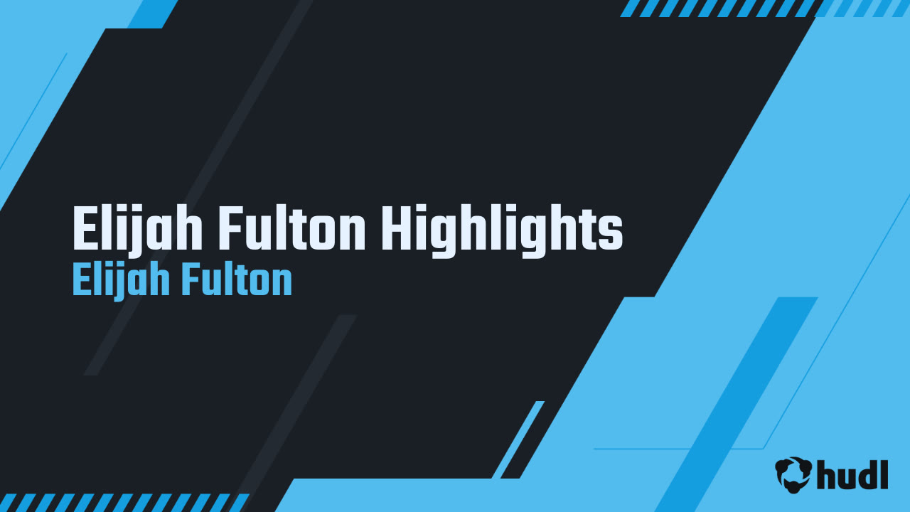 Elijah Fulton Highlights - Elijah Fulton highlights - Hudl