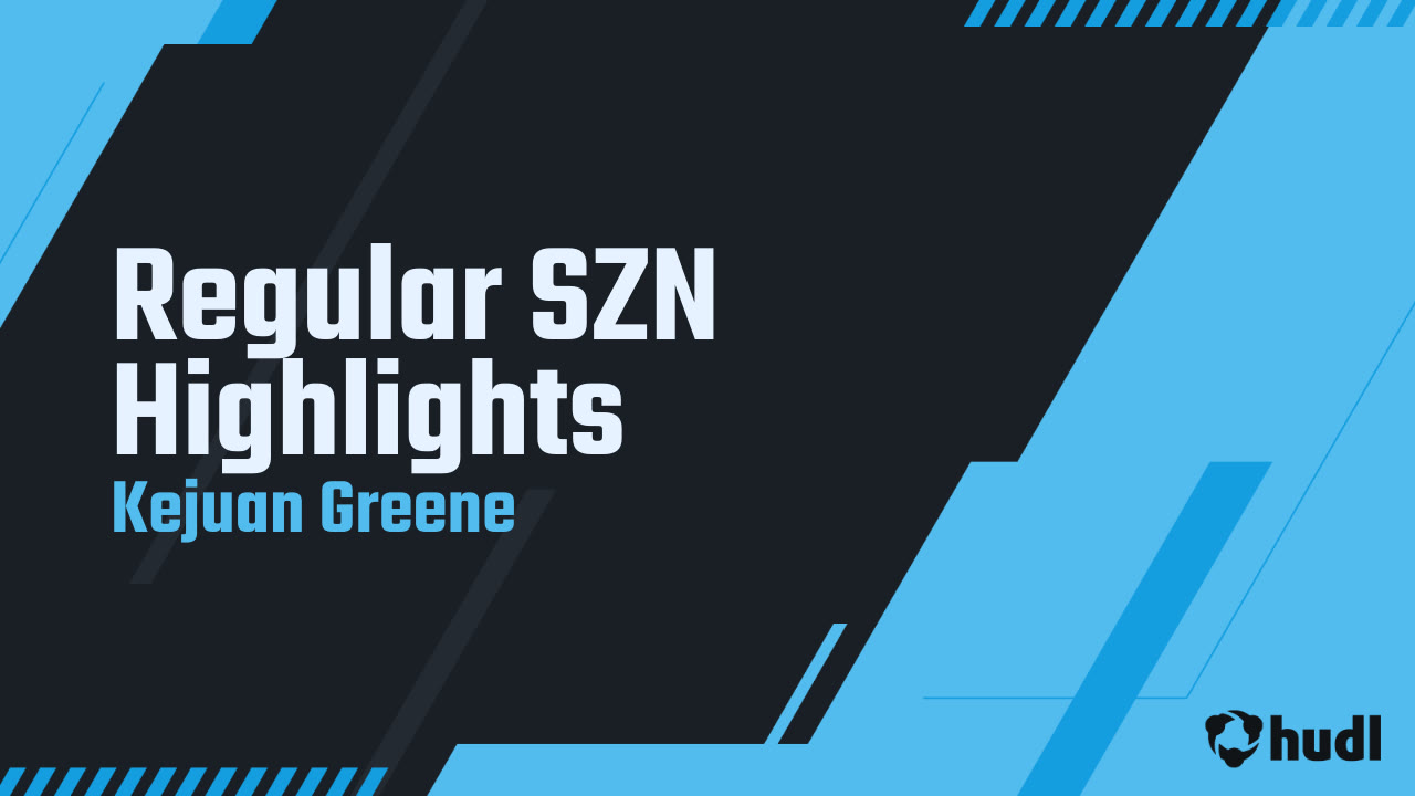 Regular SZN Highlights - Kejuan Greene highlights - Hudl