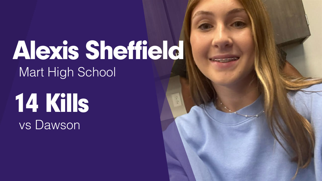 14 Kills vs Dawson - Alexis Sheffield highlights - Hudl