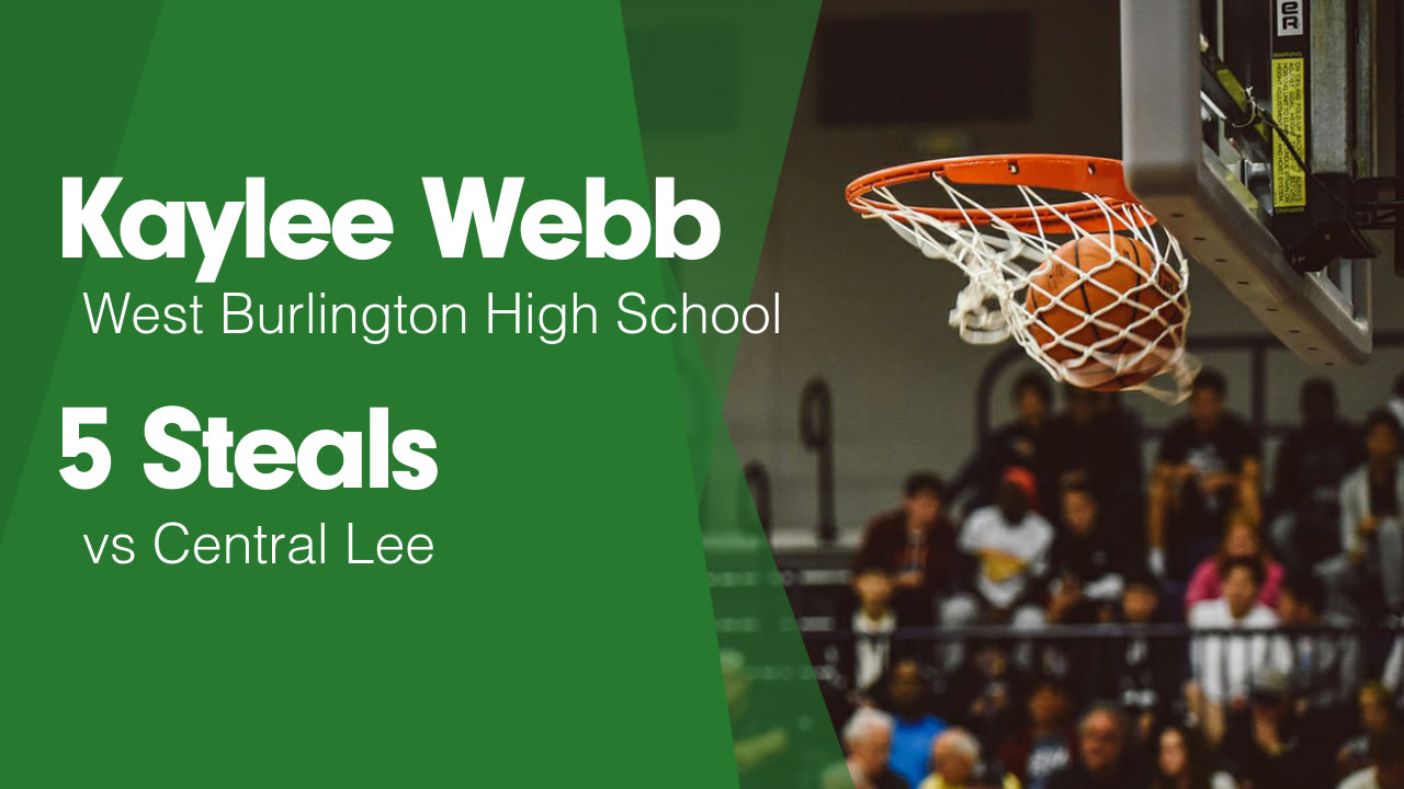 5 Steals vs Central Lee - Kaylee Webb highlights - Hudl