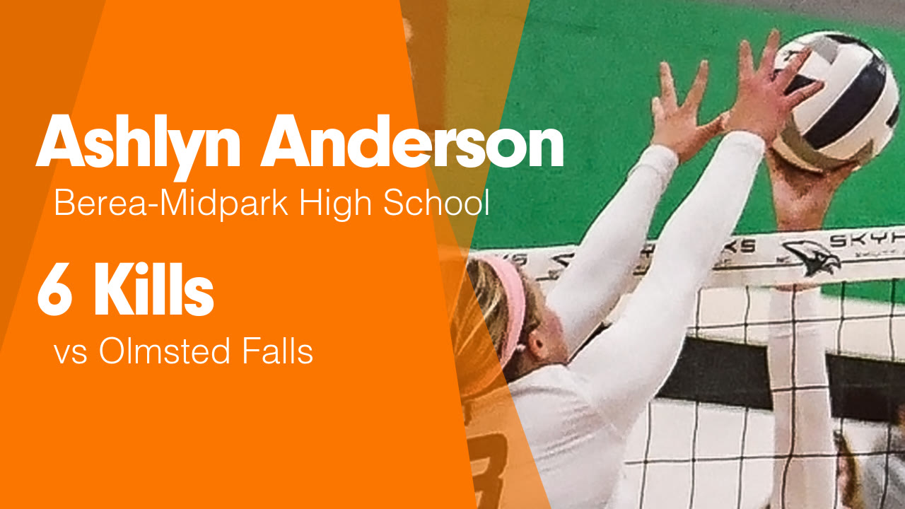 6 Kills vs Olmsted Falls - Ashlyn Anderson highlights - Hudl