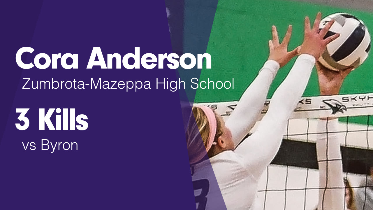 3 Kills vs Byron - Cora Anderson highlights - Hudl