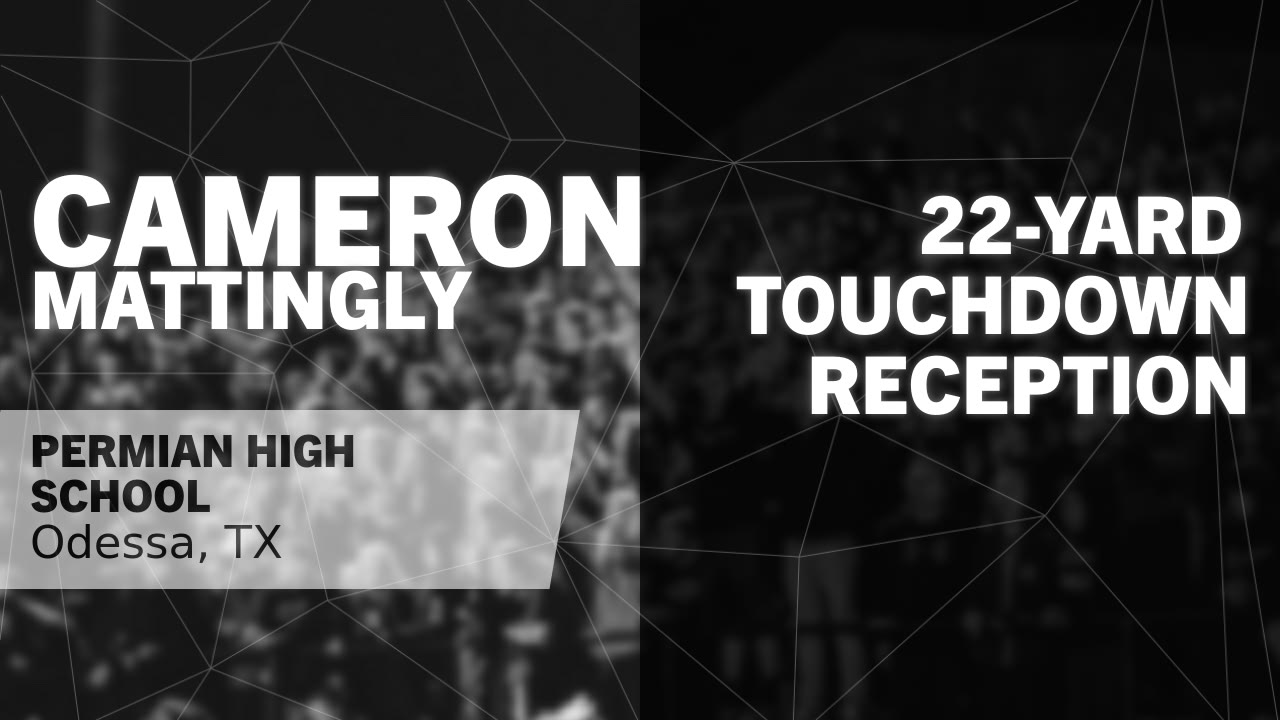 22-yard Touchdown Reception vs Midland - Cameron Mattingly highlights ...