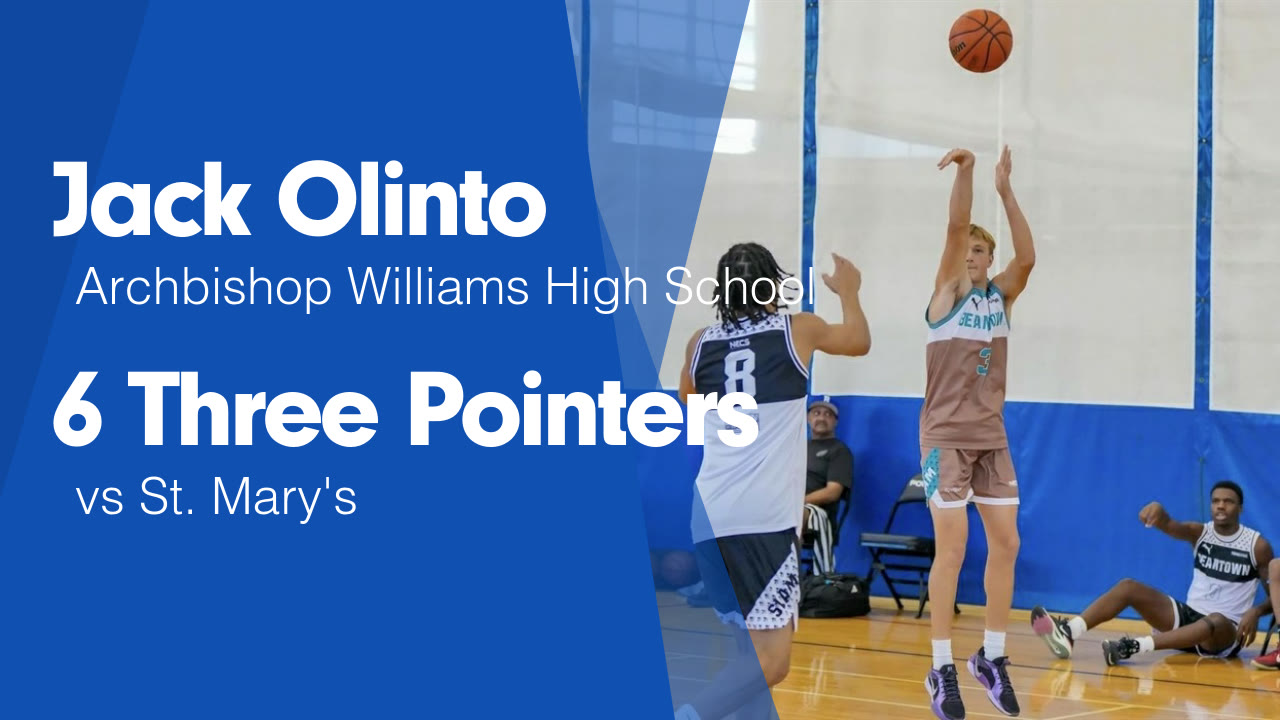 6 Three Pointers vs St. Mary's - Jack Olinto highlights - Hudl