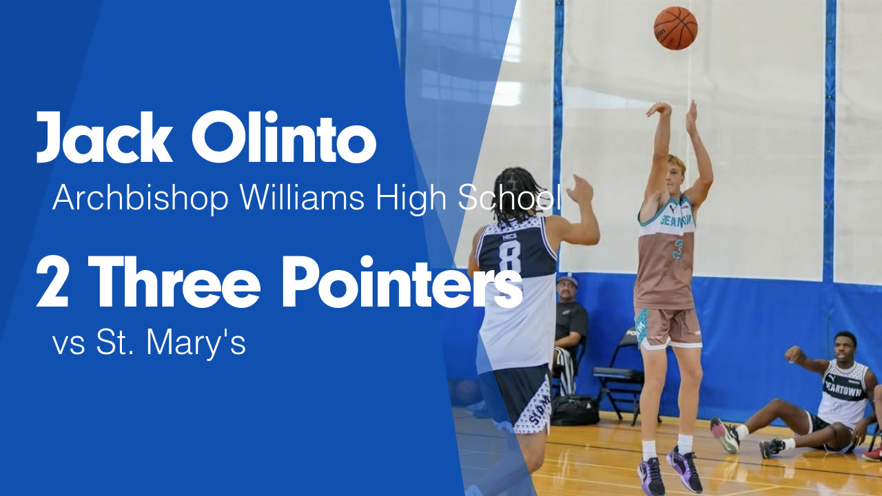 2 Three Pointers vs St. Mary's - Jack Olinto highlights - Hudl