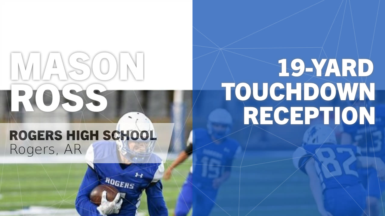 19-yard Touchdown Reception vs Springdale - Mason Ross highlights - Hudl