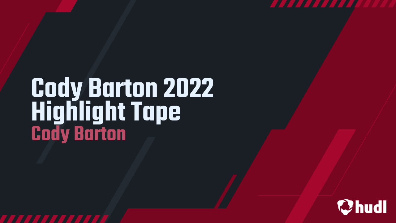 Cody Barton 2022 Highlight Tape - Cody Barton highlights - Hudl